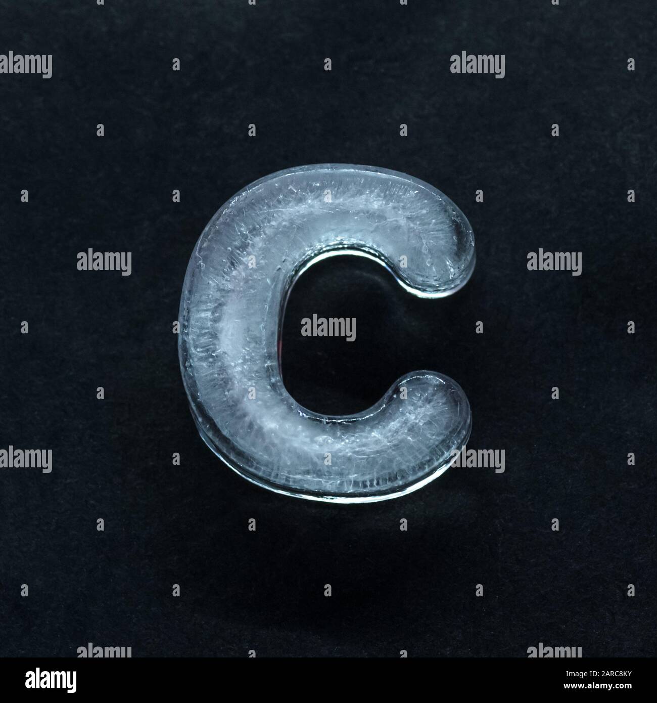 Melting speech. Alphabet's shiny and well-structured letters made out ...