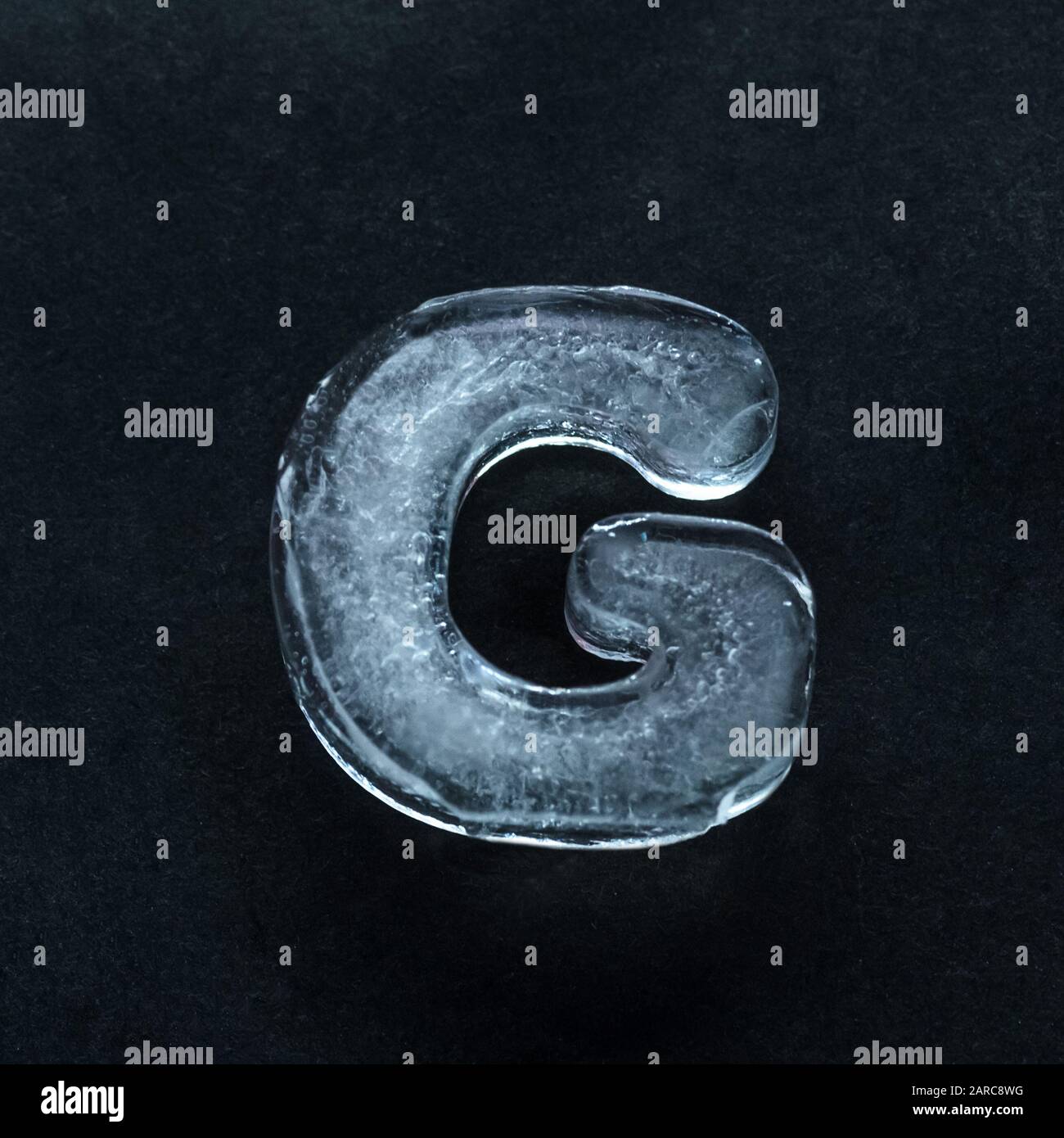 Melting speech. Alphabet's shiny and well-structured letters made out ...