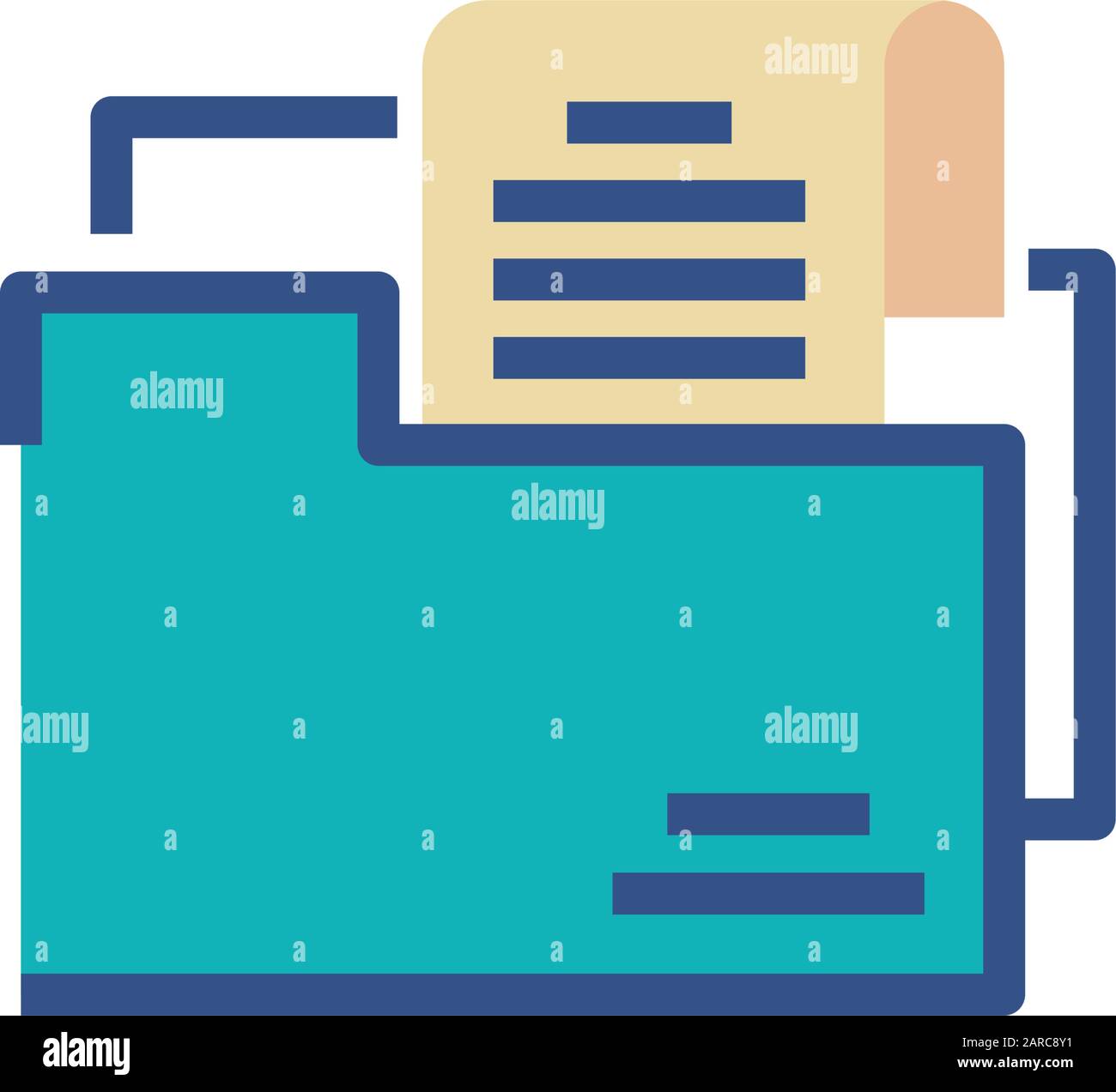 File icon design, Document data archive storage organize business ...