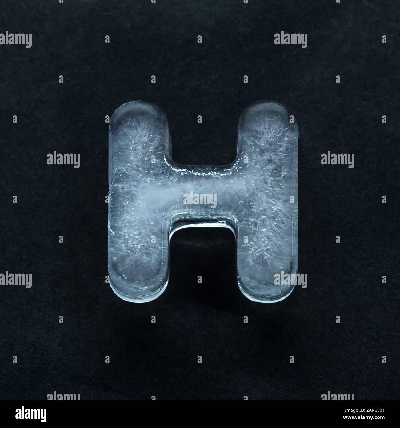 Melting speech. Alphabet's shiny and well-structured letters made out ...