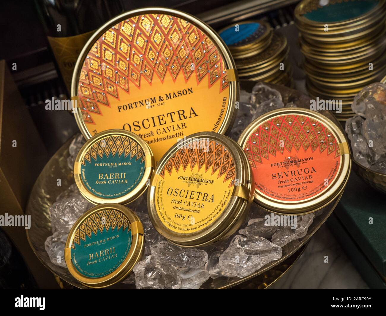 Caviar display hi-res stock photography and images - Alamy