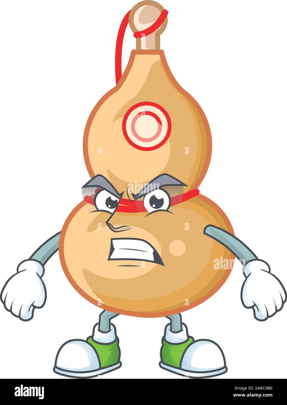 cartoon character of chinese wine bottle with angry face Stock Vector ...