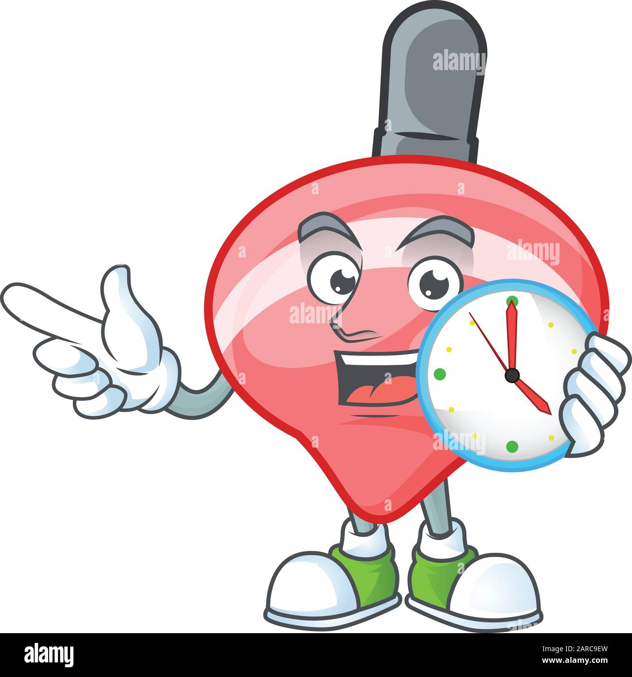 Spinning clock Stock Vector Images - Alamy