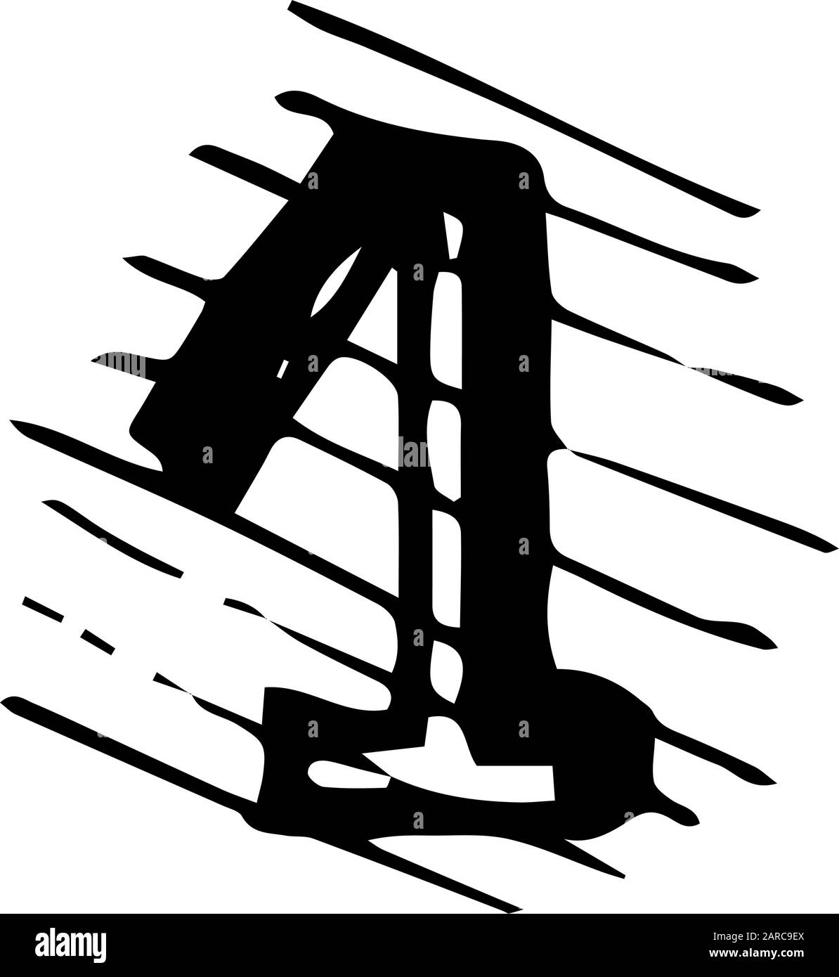 Number one outline minimalist Stock Vector Images - Alamy