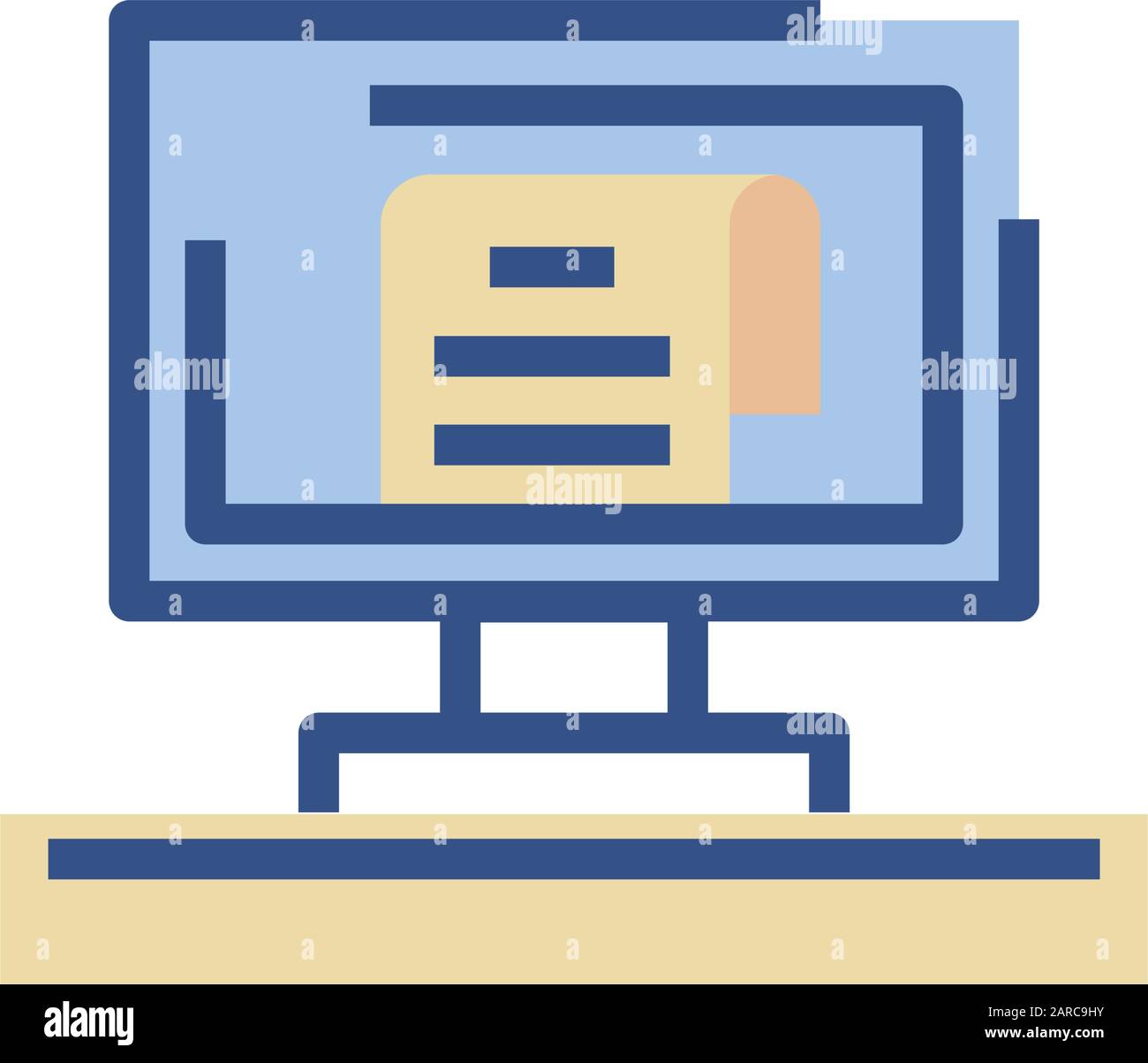 Document inside computer design, Data archive storage organize business ...