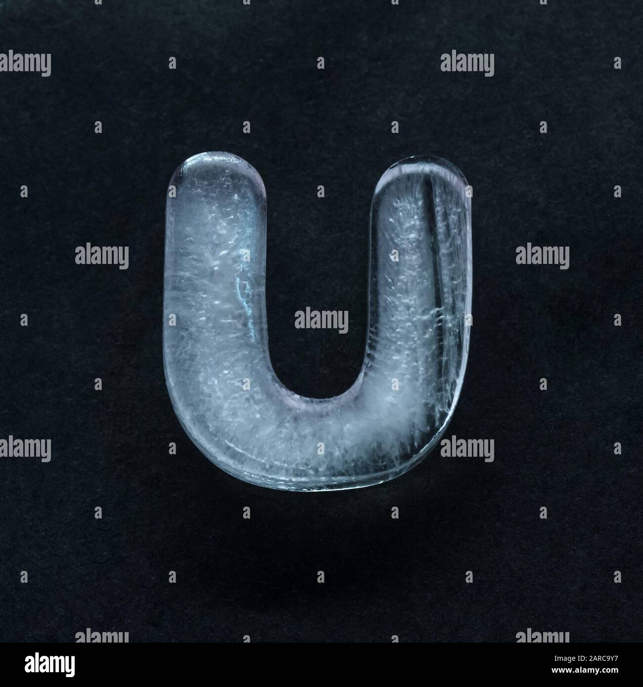 Melting speech. Alphabet's shiny and well-structured letters made out ...