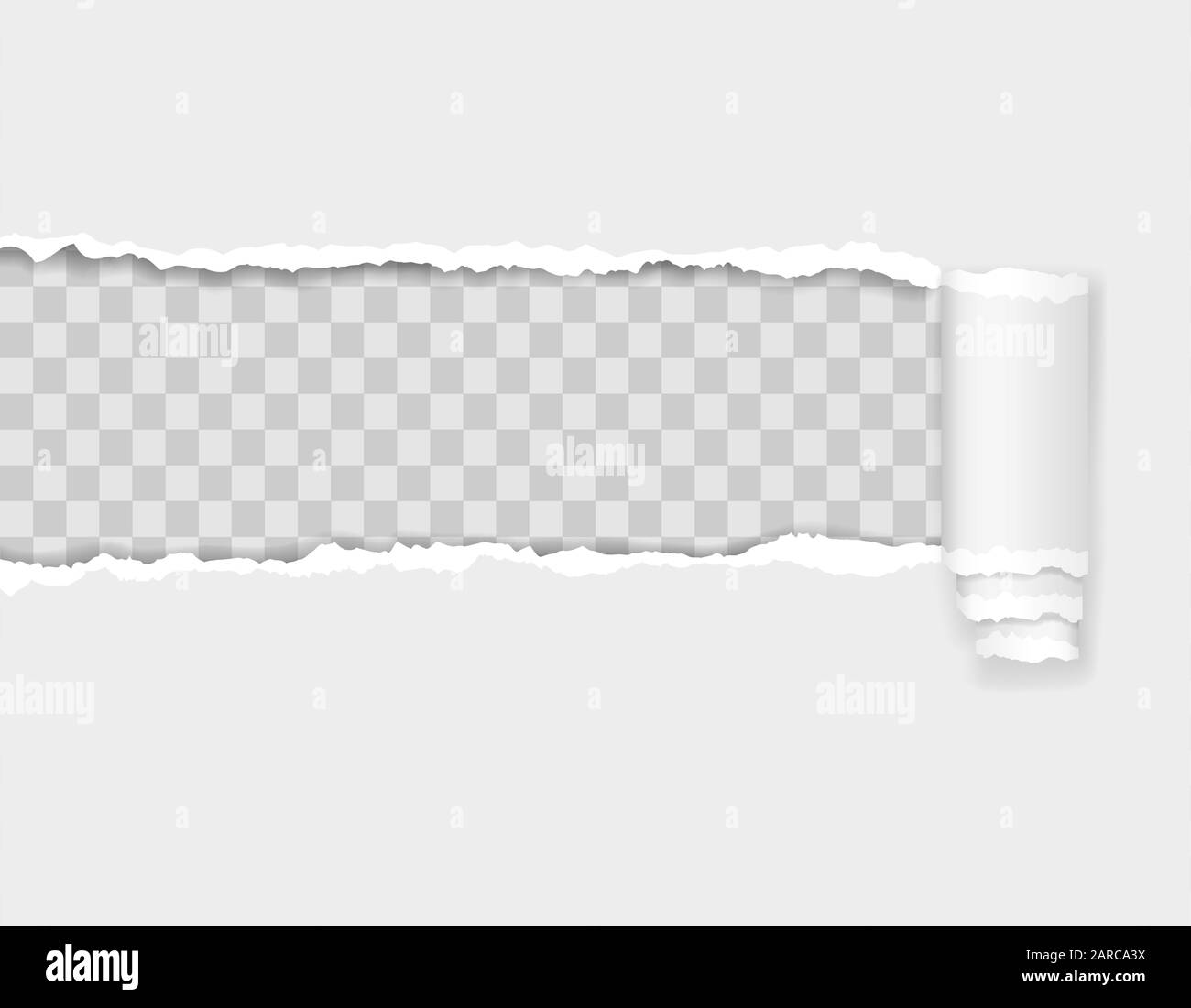 torn paper edge vector illustration isolated on transparent background ...