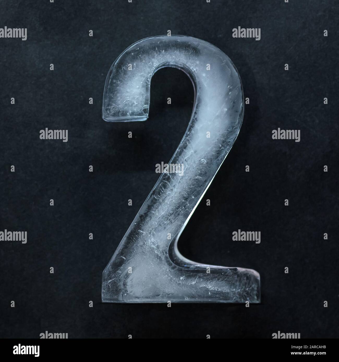 Melting. Numeric value, numbers made out of shiny and well-structured ...