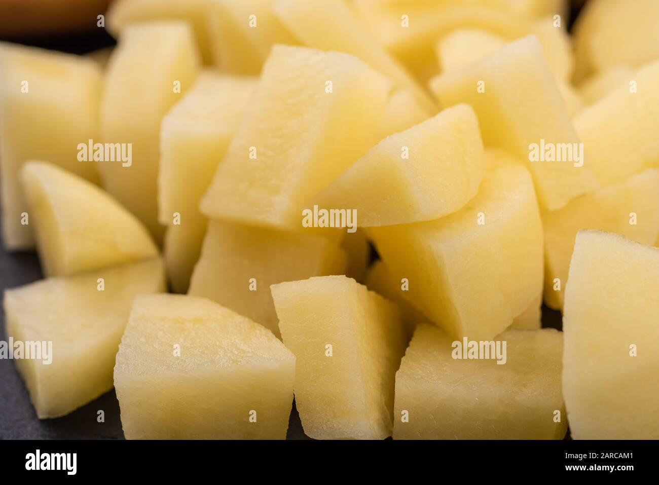 Fresh potato tuber cut pieces hi-res stock photography and images - Alamy