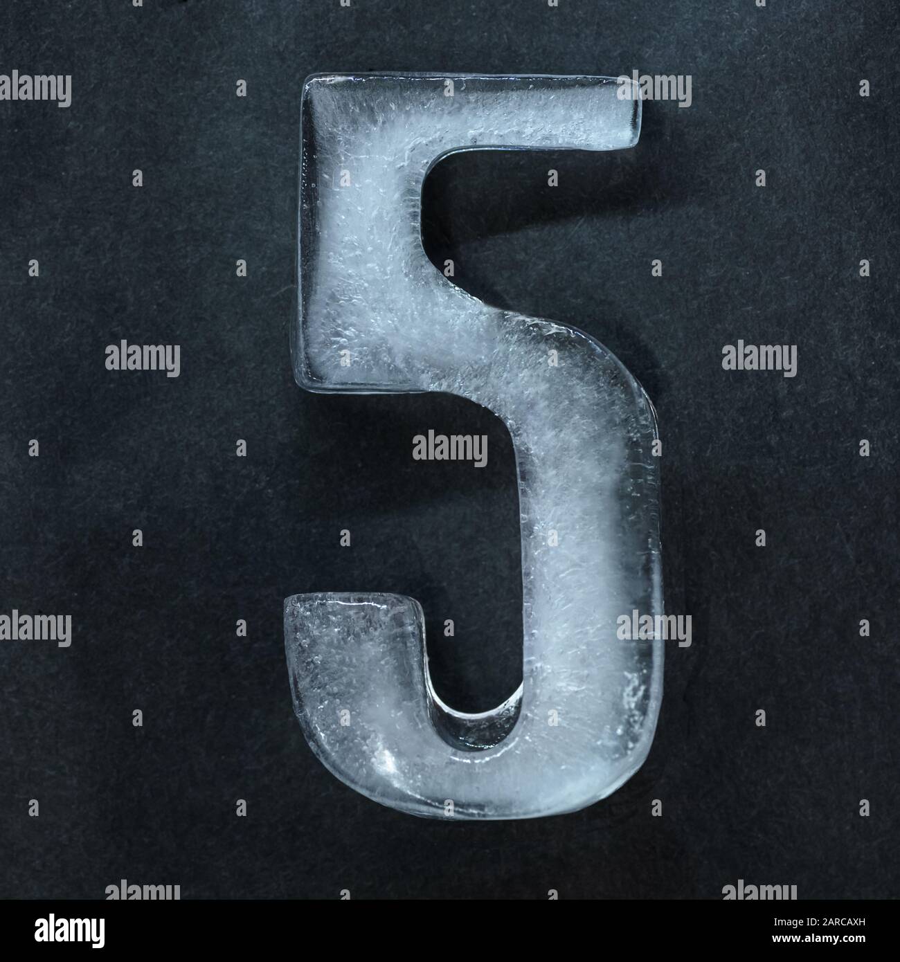 Melting. Numeric value, numbers made out of shiny and well-structured ...
