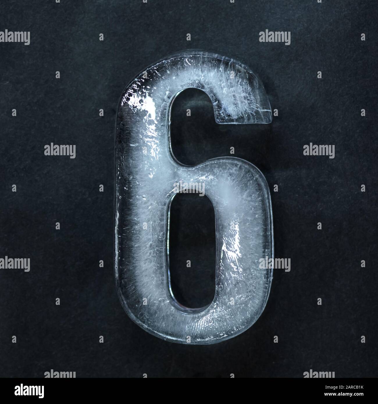 Melting. Numeric value, numbers made out of shiny and well-structured ...