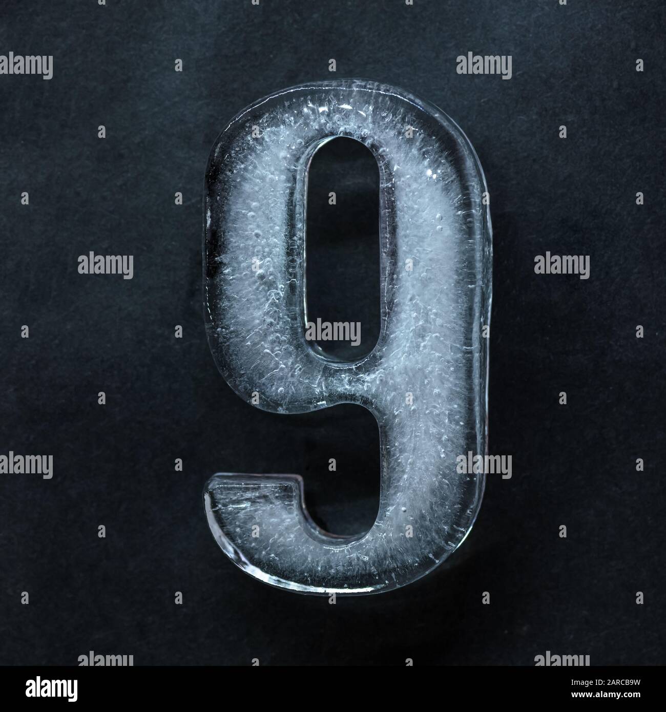 Melting. Numeric value, numbers made out of shiny and well-structured ...