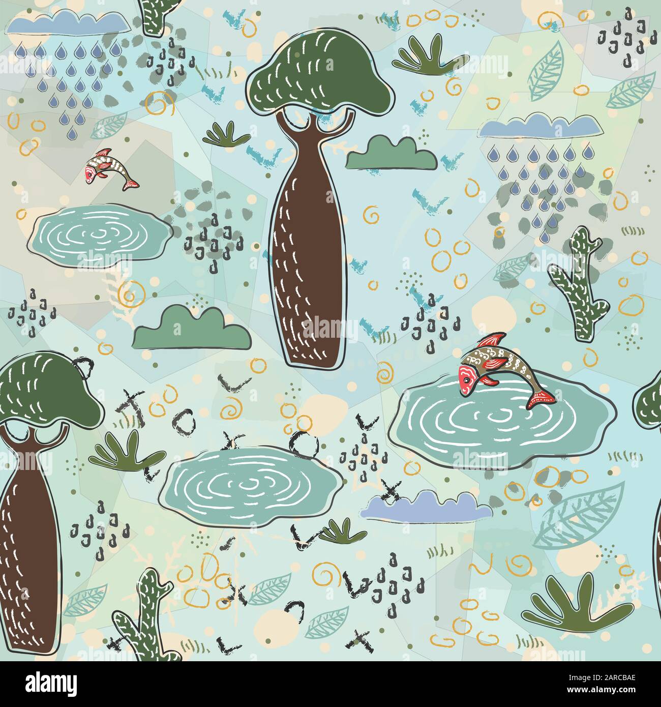 Wildlife garden ponds Stock Vector Images - Alamy