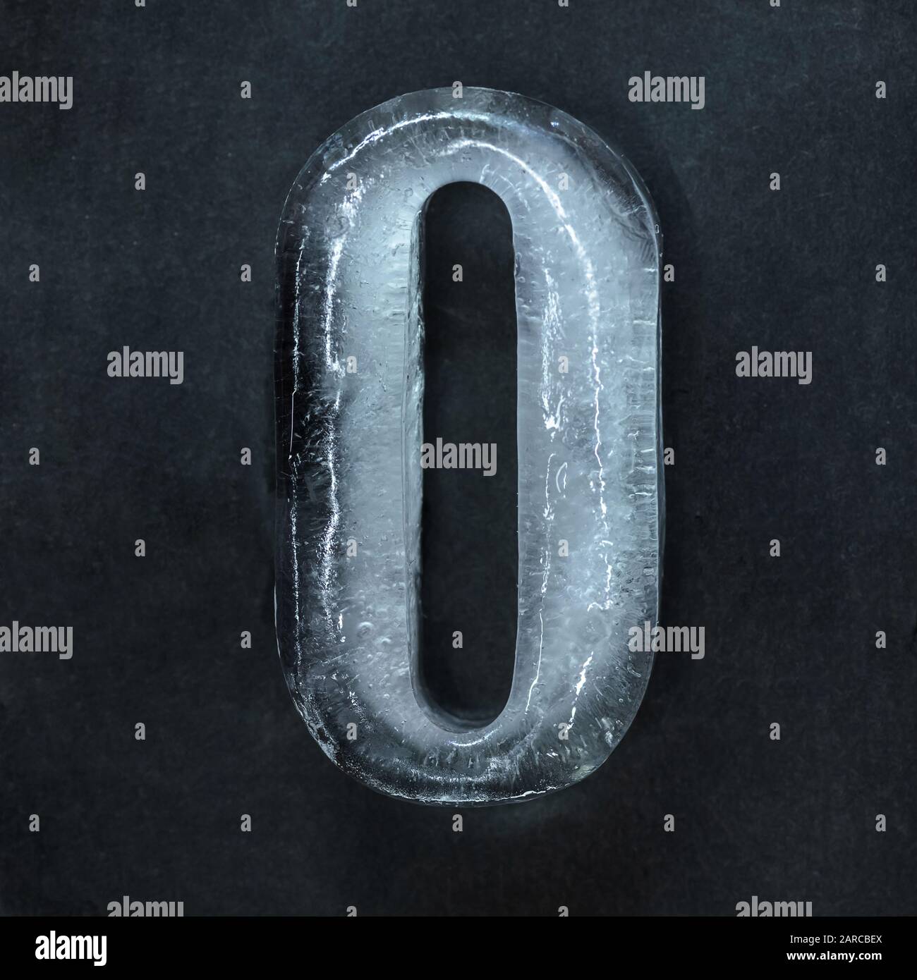 Blue ice font number hi-res stock photography and images - Alamy