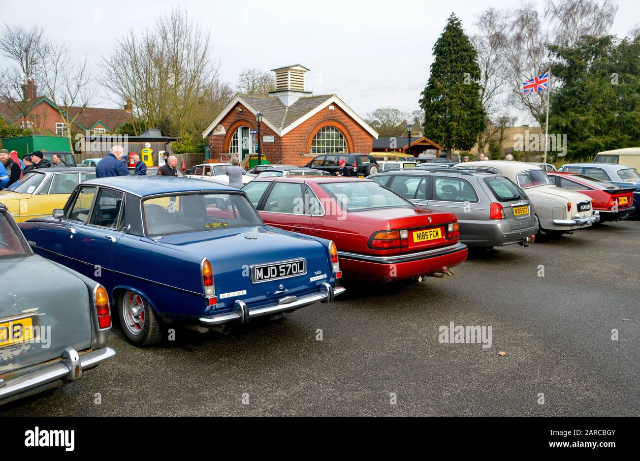 Rover P6 at a Classic Rover cars at a car club meet Stock Photo - Alamy