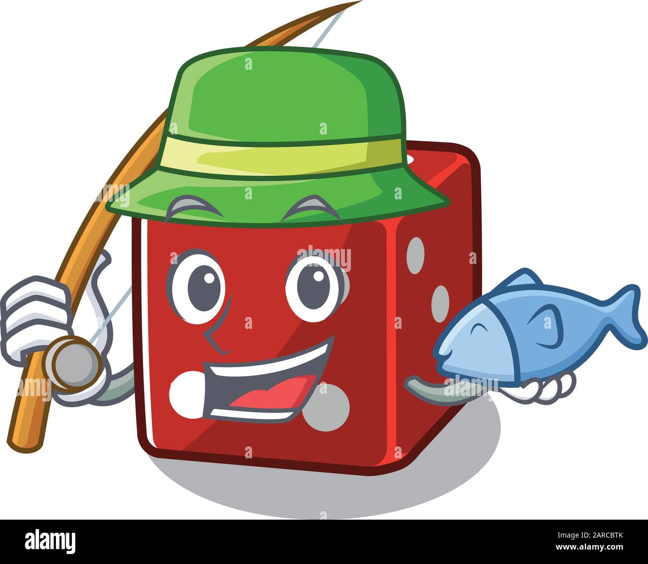 A Picture of happy Fishing dice design Stock Vector Image & Art - Alamy