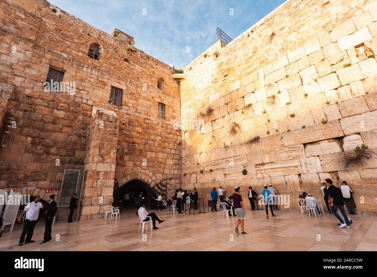 Wall of Tears or Wailing Wall in Jerusalem, Israel Stock Photo - Alamy