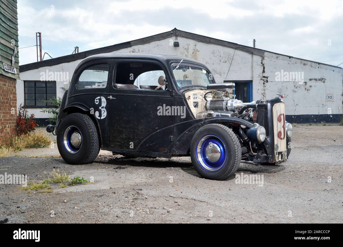 1956 Ford Pop V8 powered British hot rod Stock Photo - Alamy