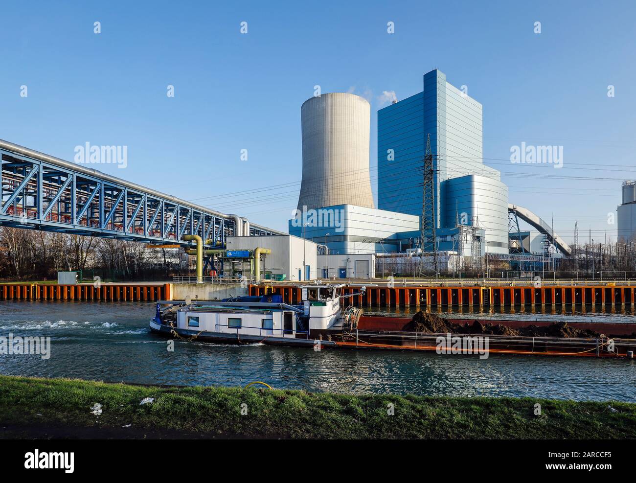 Datteln, Ruhr Area, North Rhine-Westphalia, Germany - Datteln 4 power ...
