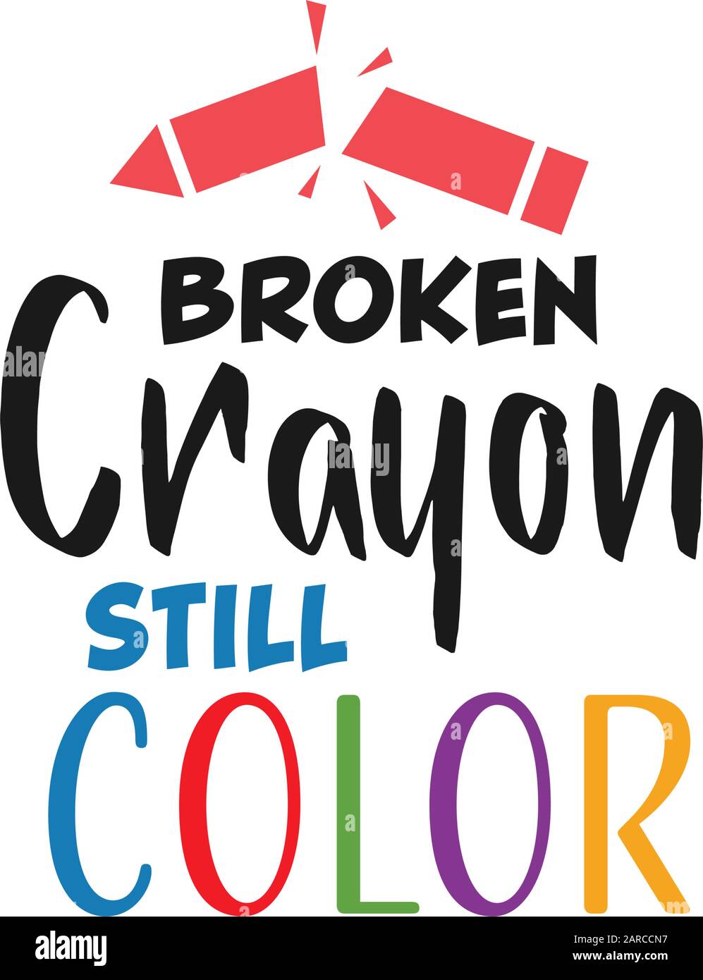 Watercolor Art & Collectibles Broken Crayons Still Color inspirational ...