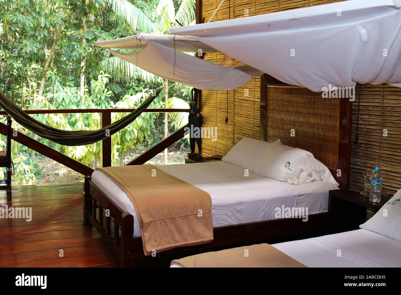 The standard room of the Refugio Amazonas Lodge in Tambopata, Peru ...