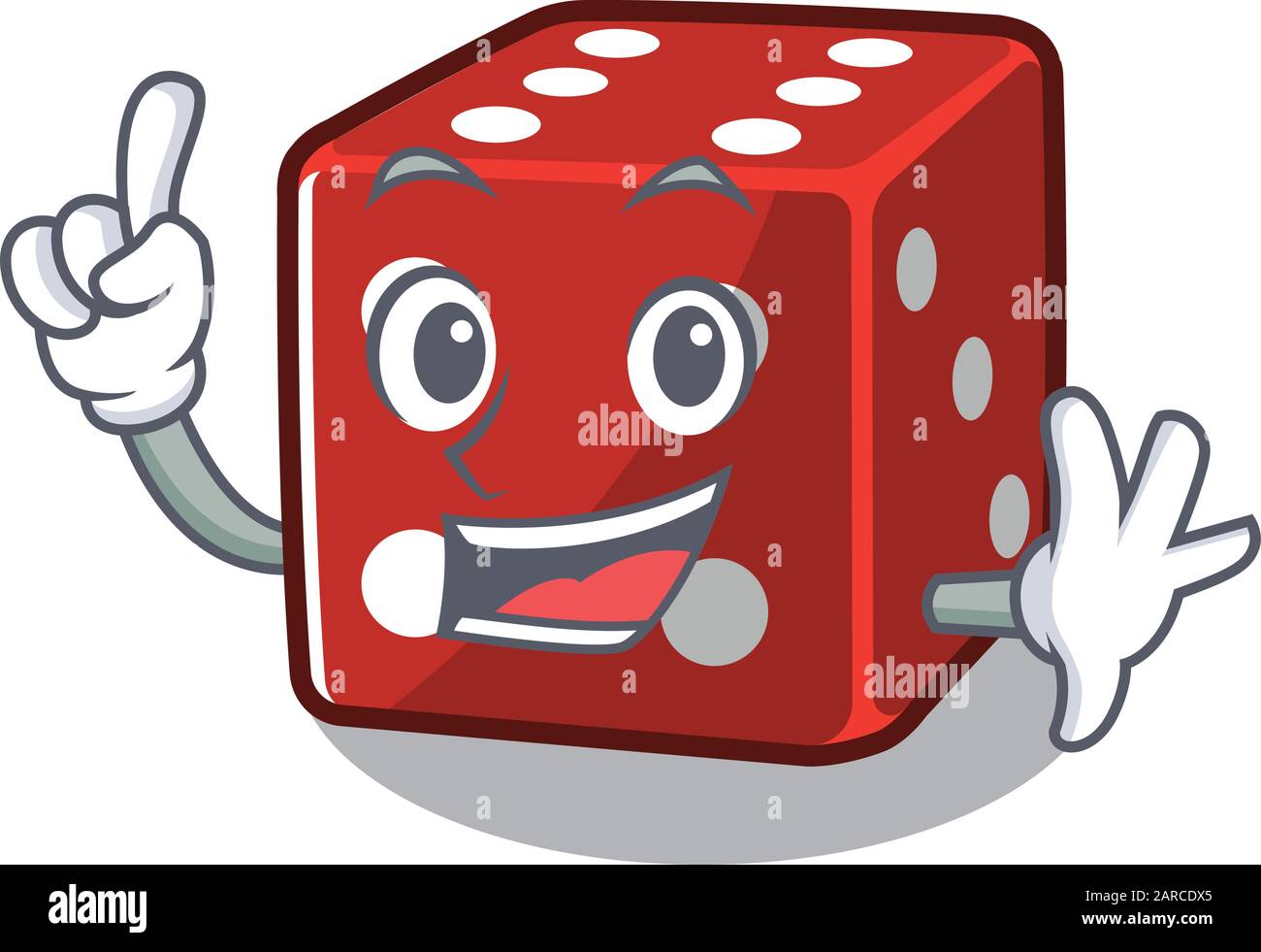 Hand rolling dice Stock Vector Images - Alamy