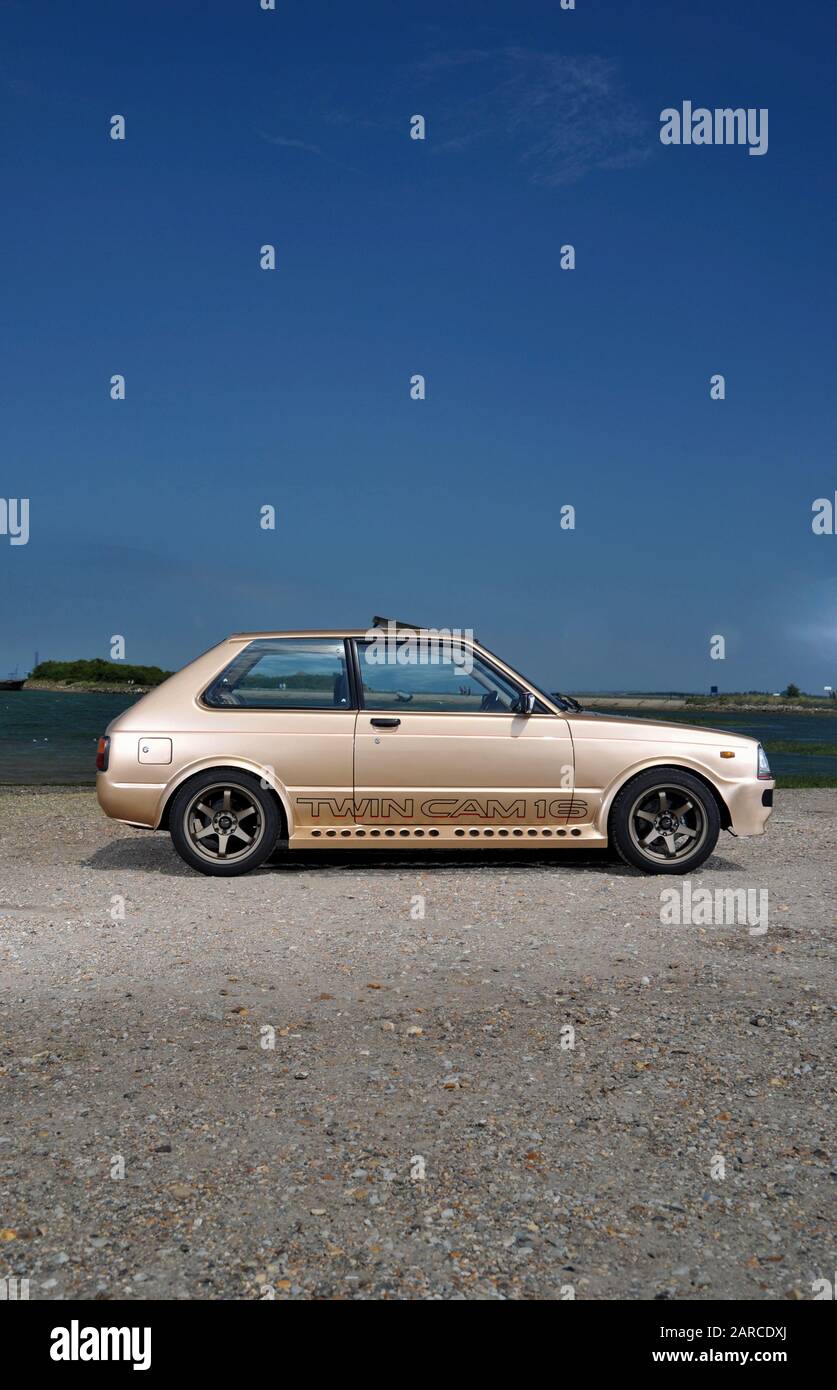 Slightly modified 1982 Toyota Starlet classic Japanese small car Stock ...