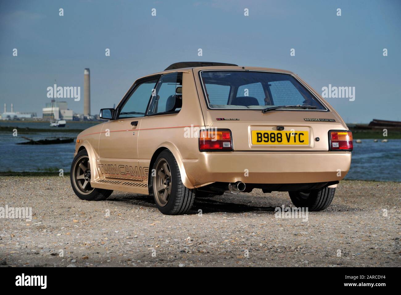 Slightly modified 1982 Toyota Starlet classic Japanese small car Stock ...