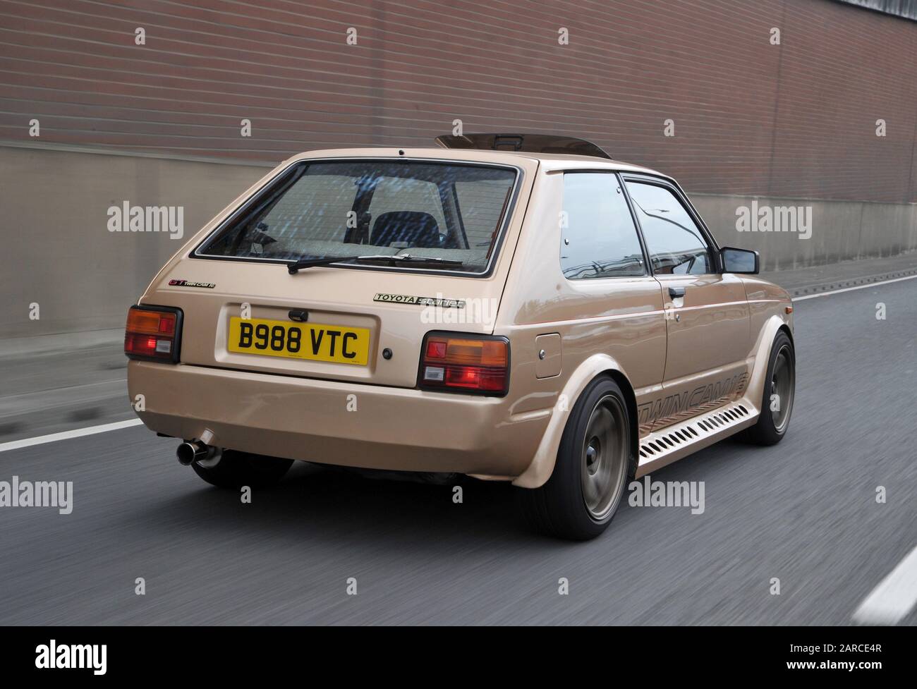 Slightly modified 1982 Toyota Starlet classic Japanese small car Stock ...