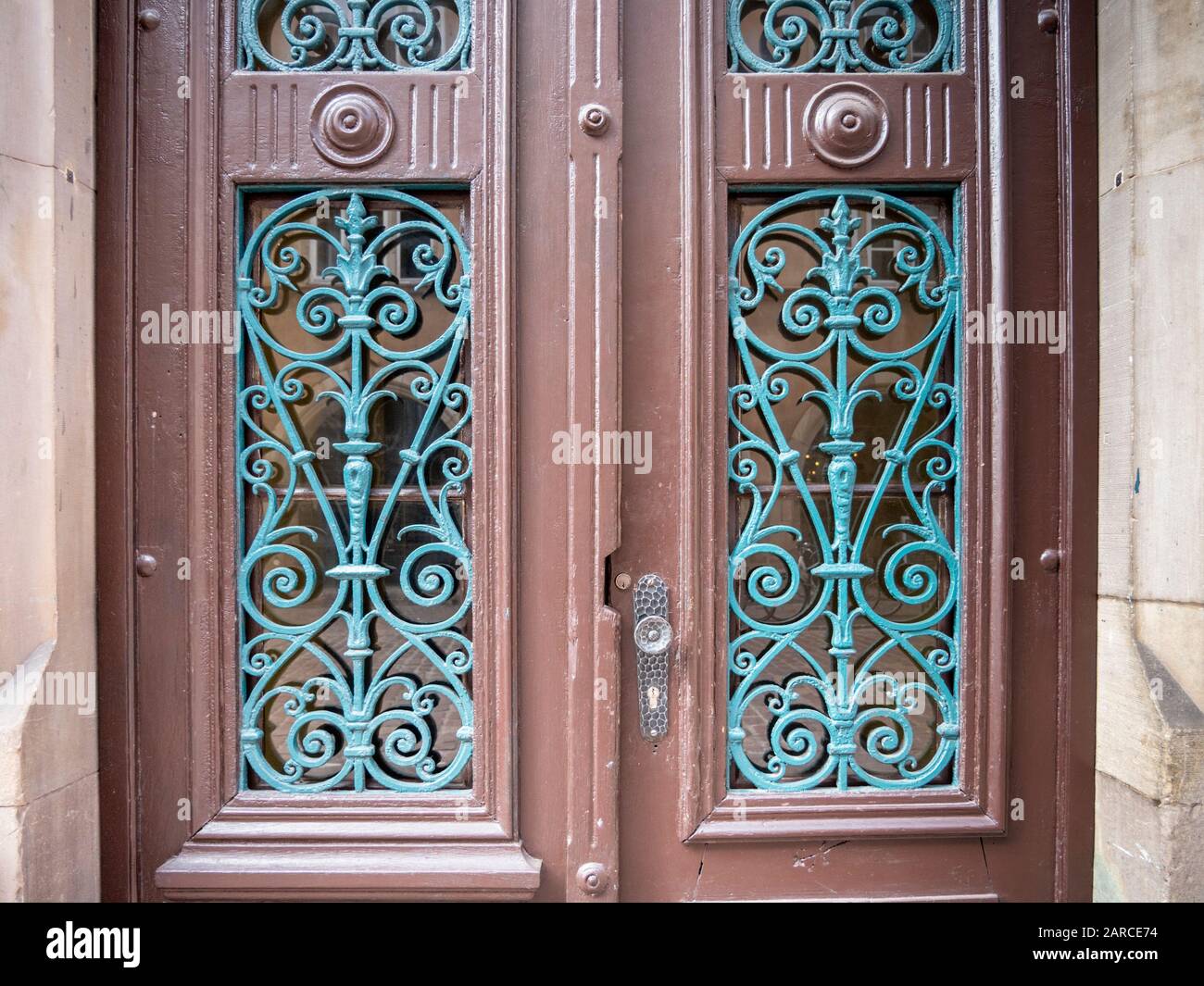 Wrought iron doors hi-res stock photography and images - Alamy