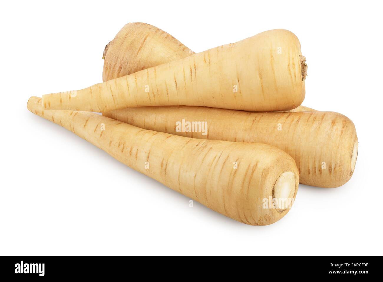 Parsnip root isolated on white background with clipping path Stock ...