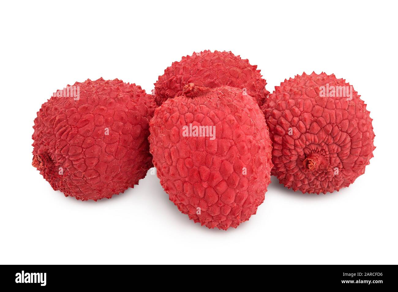 lychee fruit isolated on white background with clipping path and full ...