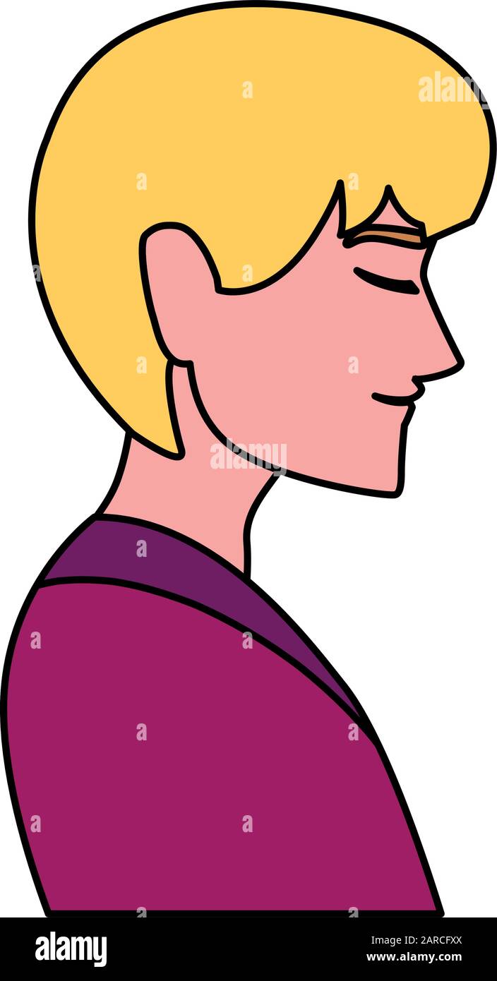 young man on white background vector illustration design Stock Vector ...