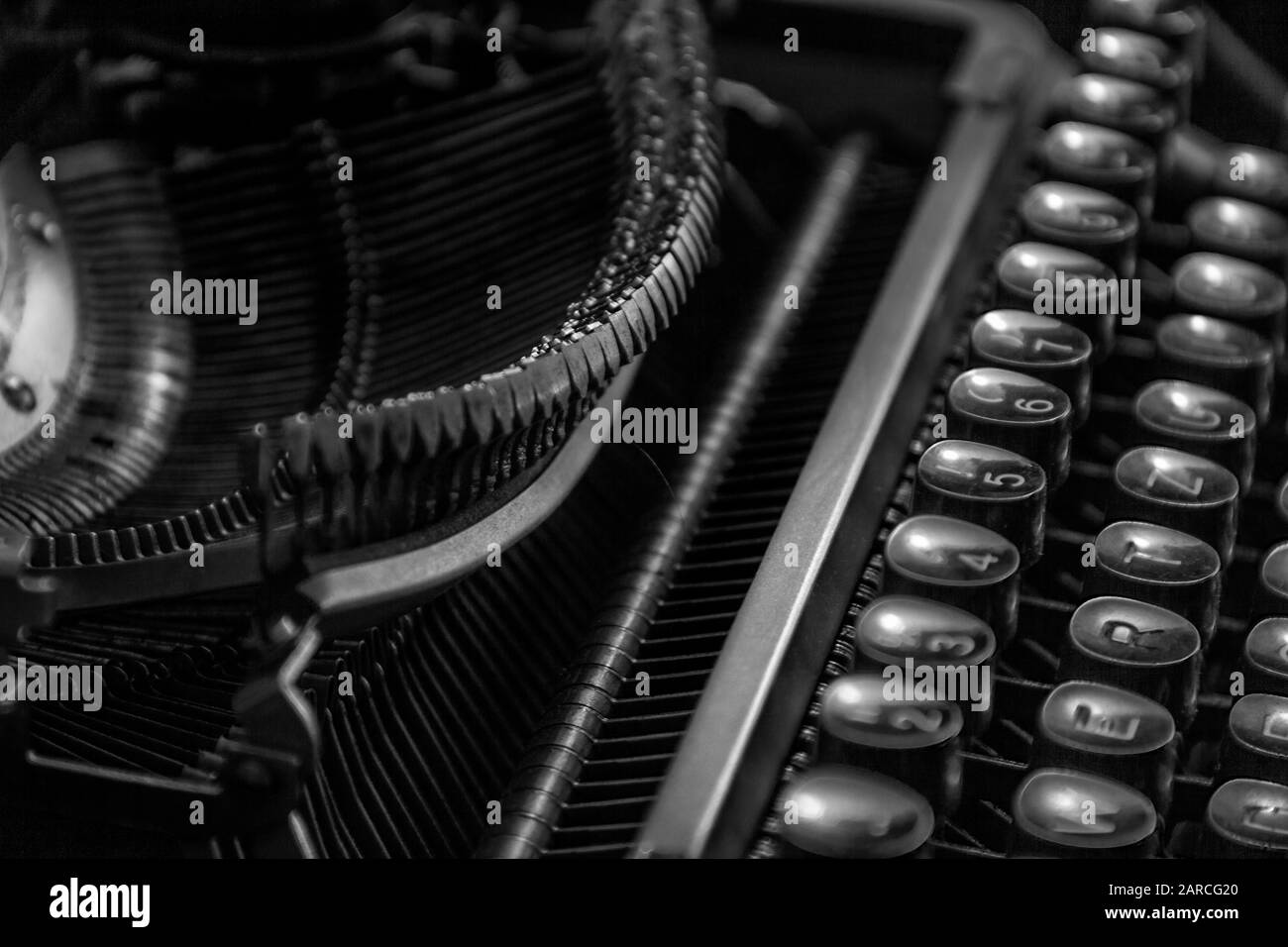 Old typewritter, typing machine Stock Photo - Alamy