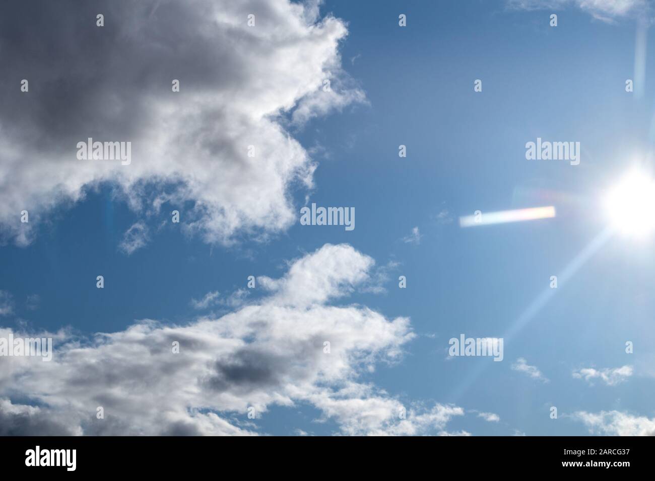 Sky With Sun Texture