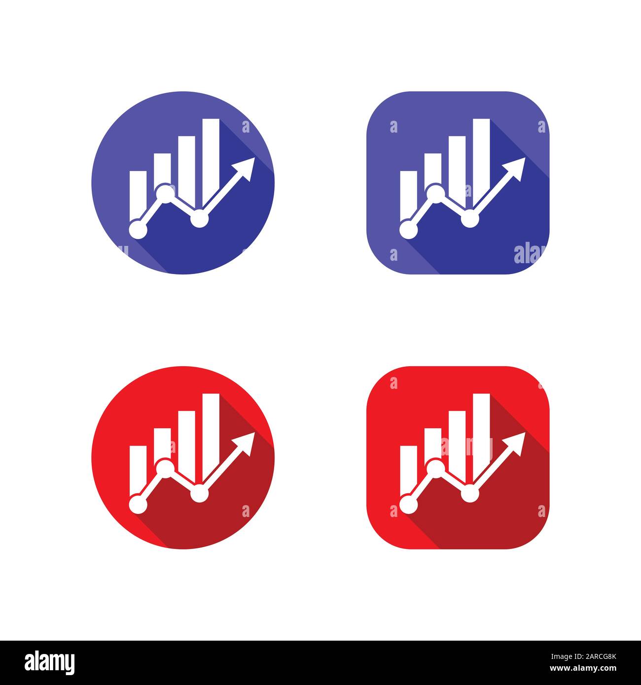 Market success vector design. Growth graph illustration, Financial ...