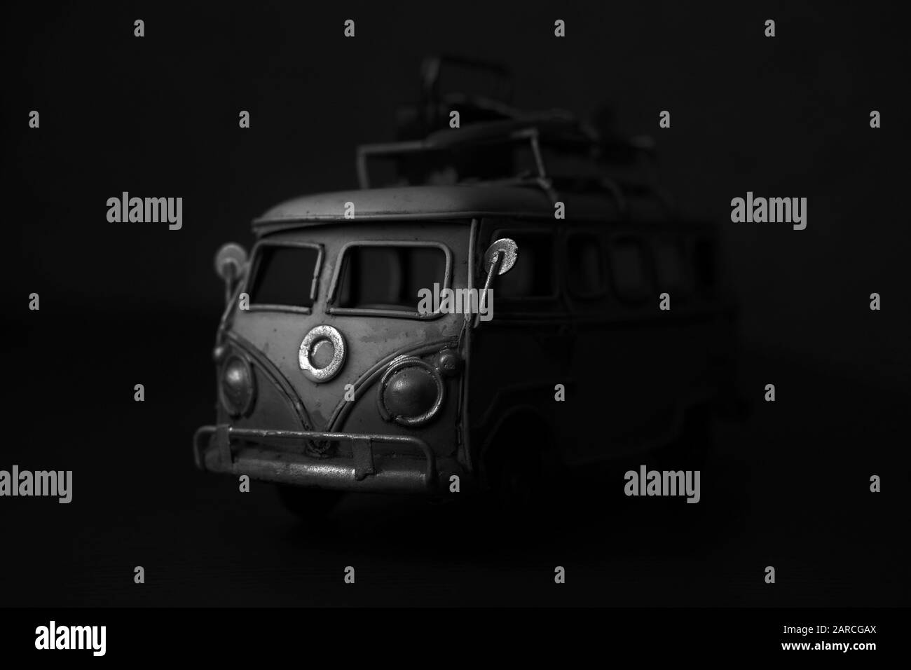 Vw bus toy car Black and White Stock Photos & Images - Alamy