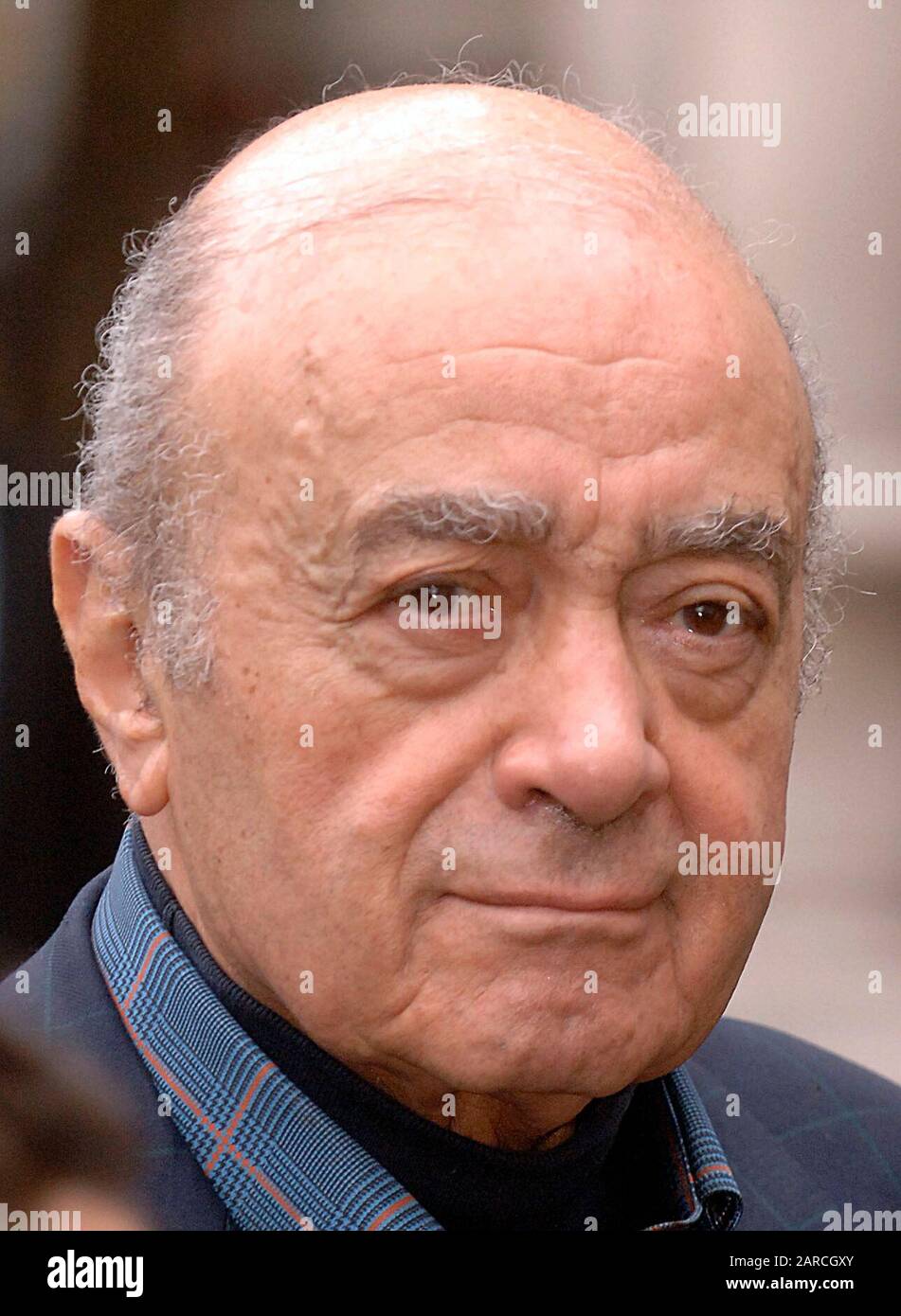 Mohamed Al-Fayed in 2007 appearing at the High Court in London during ...