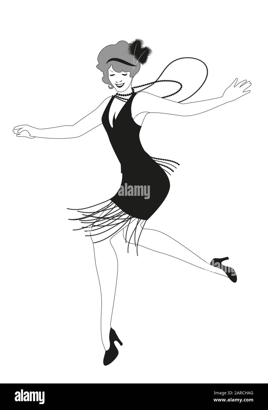 Flapper Girl Cartoon
