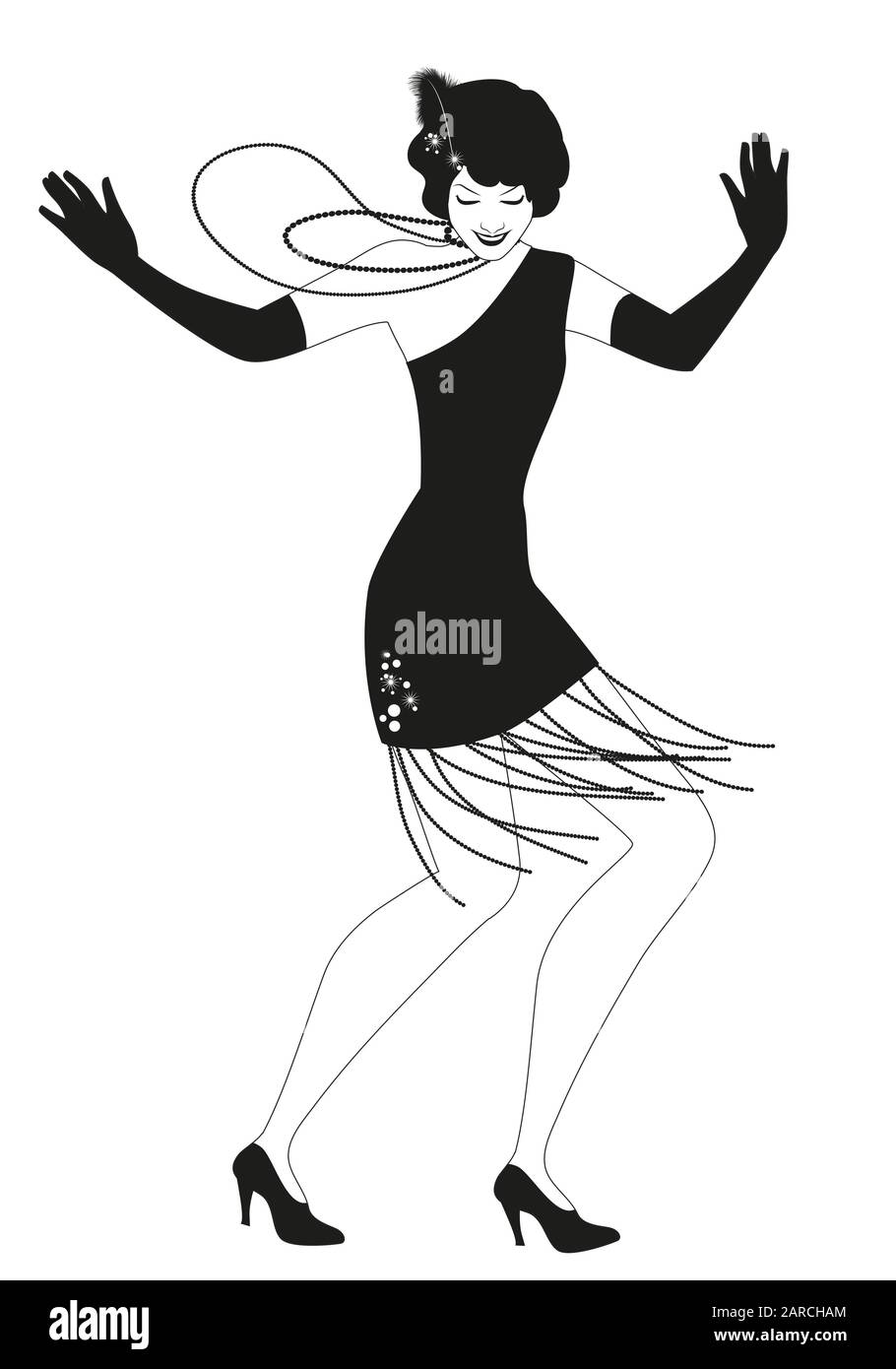 Flapper Girl Cartoon