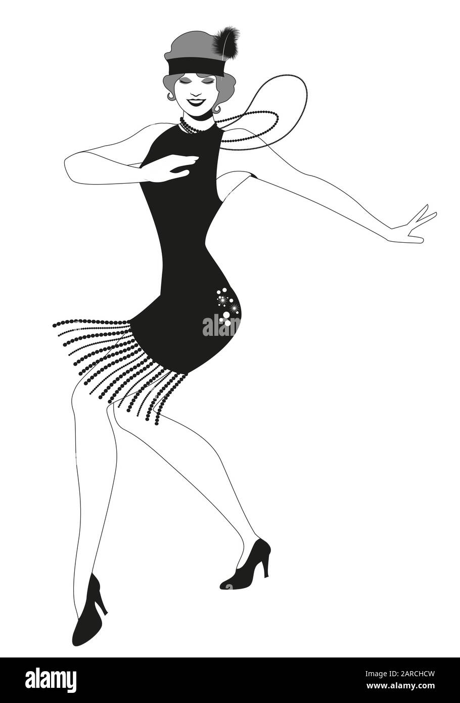Flapper Girl Cartoon