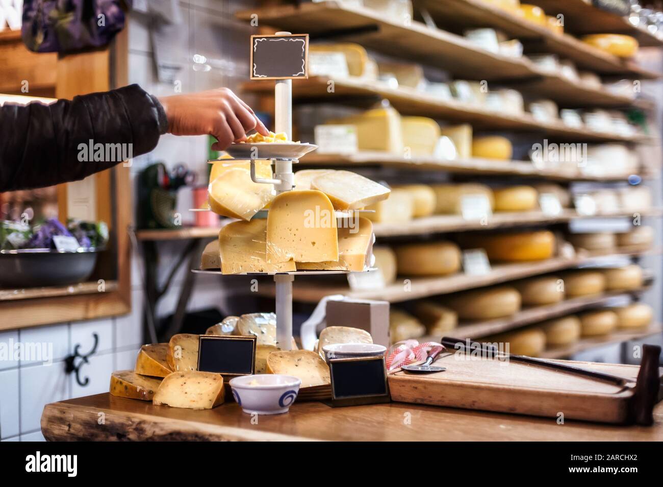 Supermarket Cheese Display High Resolution Stock Photography and Images ...