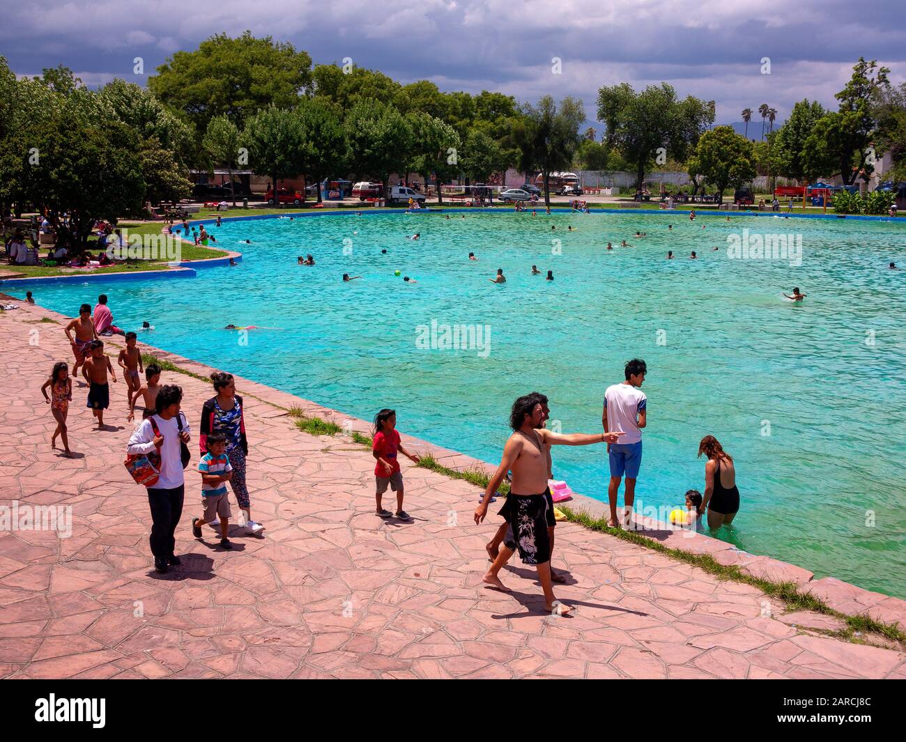 One of the biggest swimming pool in the world at Balneario Municipal ...