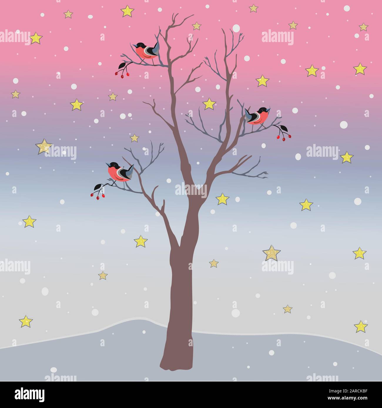 Winter Snowy Pattern. Falling Snow. Vector Illustration Stock Vector ...
