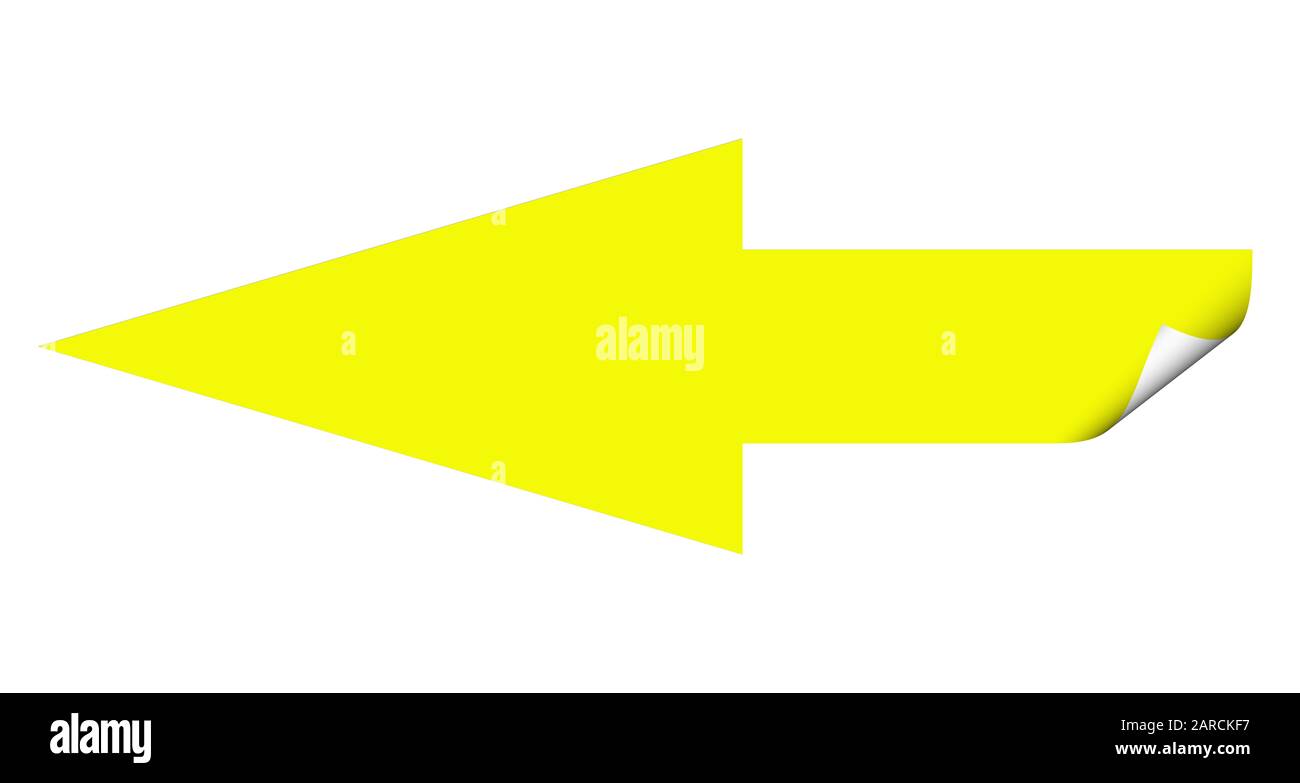 Yellow Arrow Transparent Background