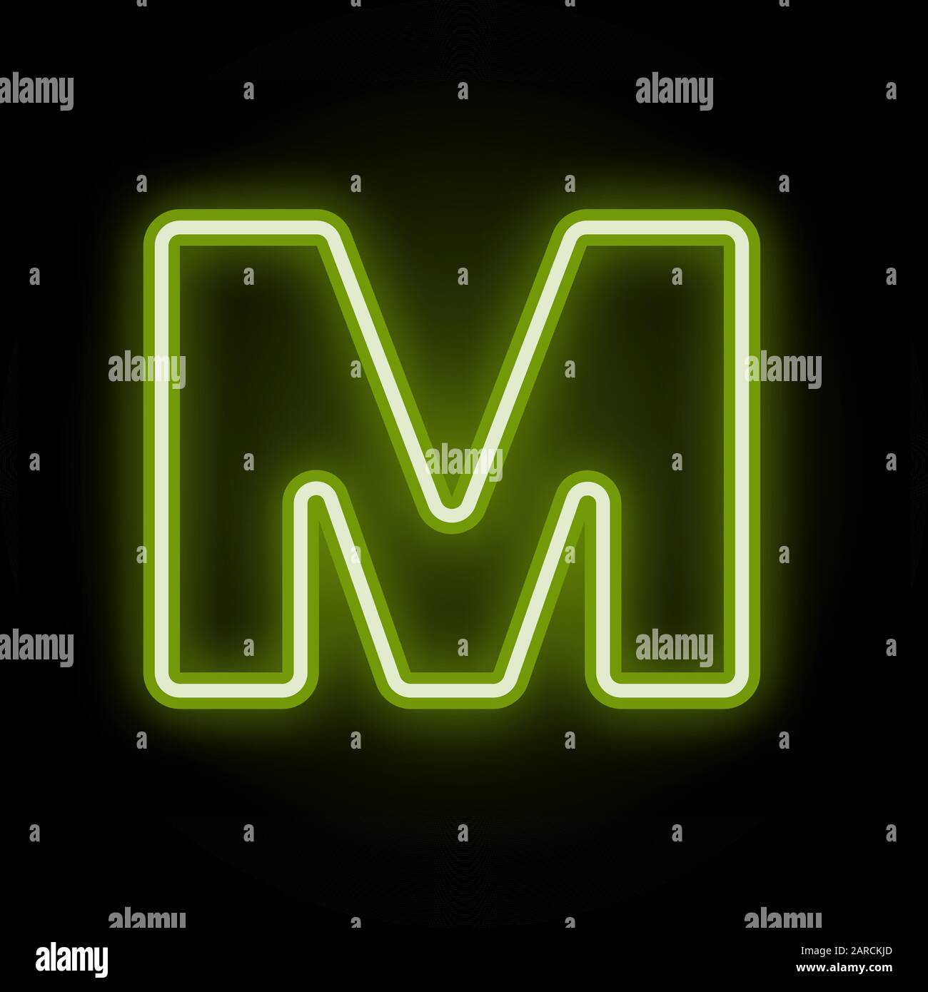 Illuminated letter m hi-res stock photography and images - Alamy