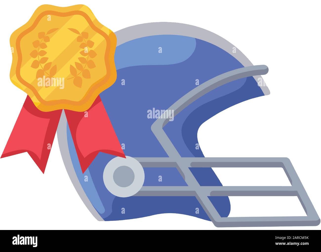Helmet and seal stamp design, American football super bowl sport hobby ...