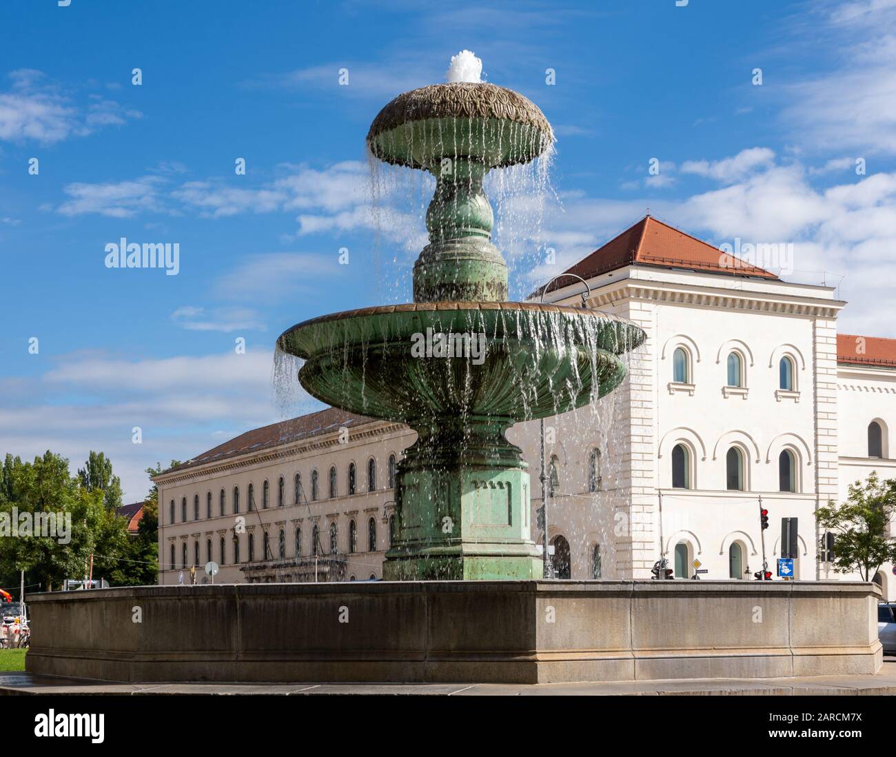 Fountain at the Ludwig Maximilian University of Munich Stock Photo - Alamy