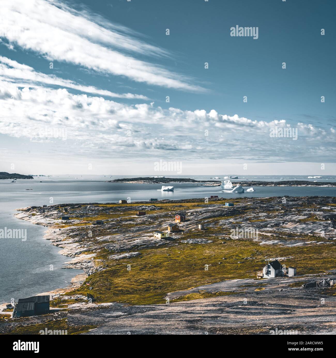 View of Oqaatsut Settlement Rodebay - Oqaatsut, formerly Rodebay, is a ...