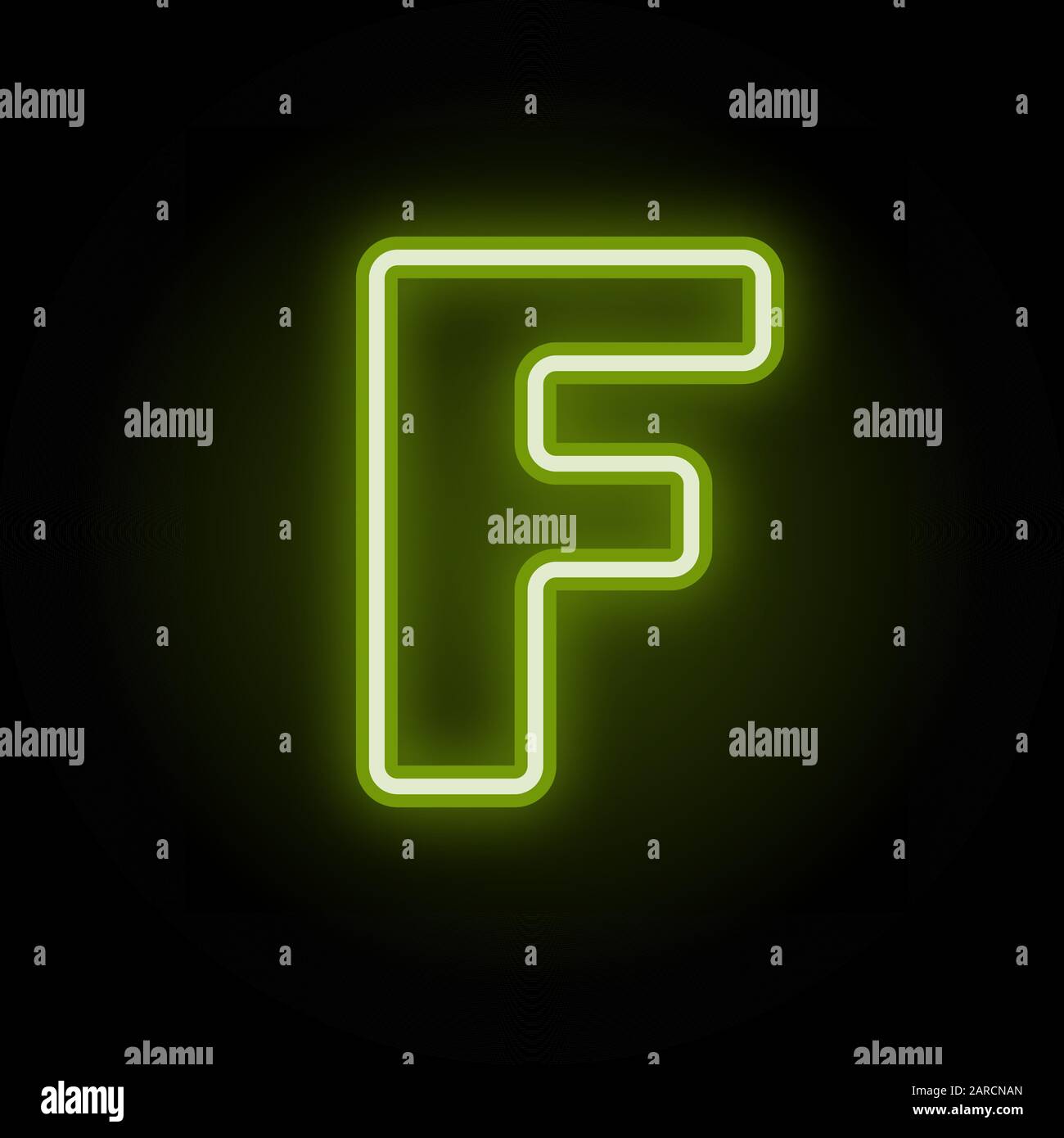 Neon letter F on black Stock Vector Image & Art - Alamy